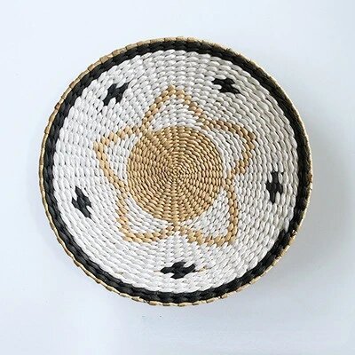 Соломенная тарелка ручной работы diameter 30cm, 6