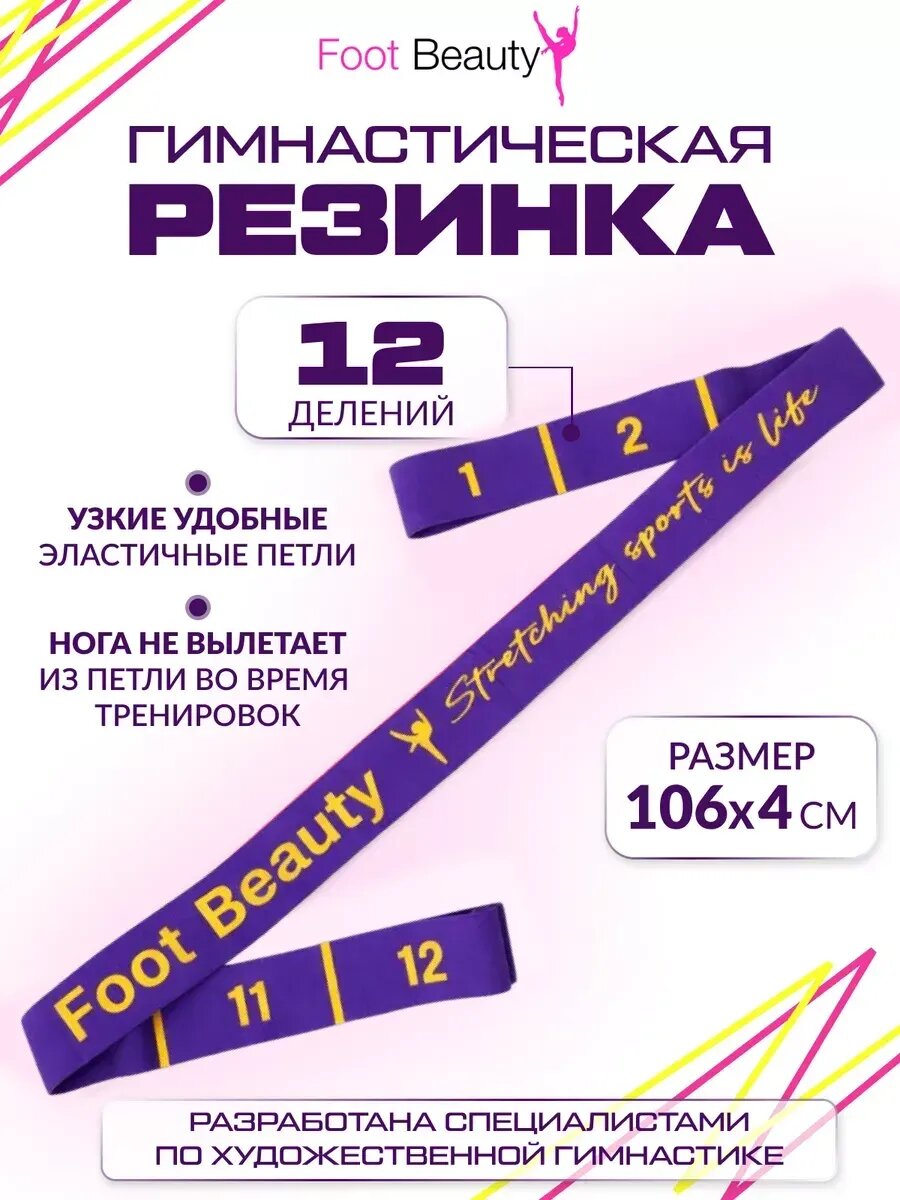 Резина для растяжки 12 петель для гимнастики