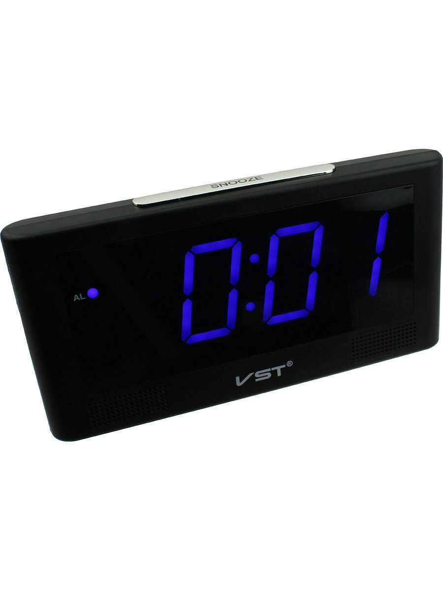 Часы VST-732-5 1 дисплей Синий USB будильник