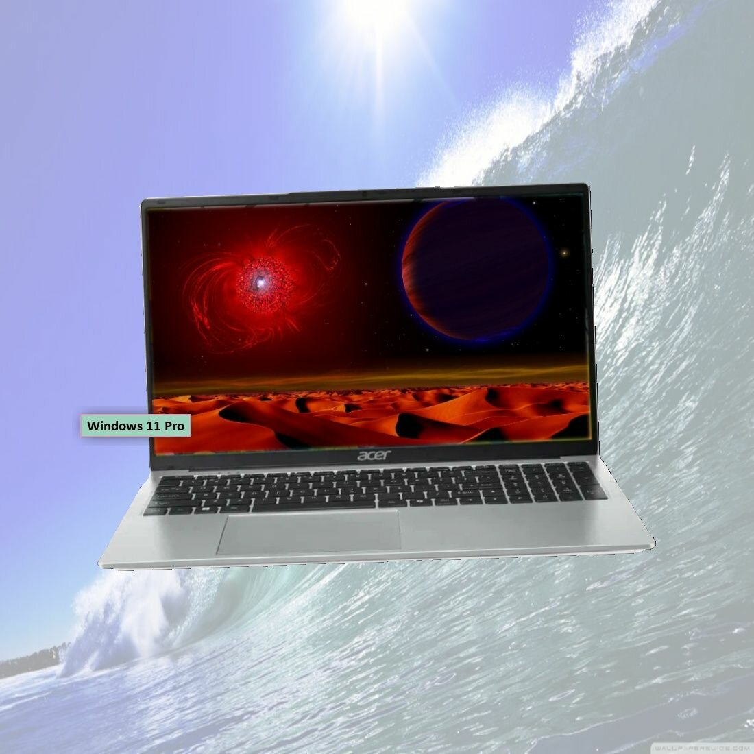 Ноутбук Acer Intel Core 3 3,9ГГц 8 ядер. 17' 1600x900 HD+ Intel Graphics Windows 11 Pro Русская раскладка