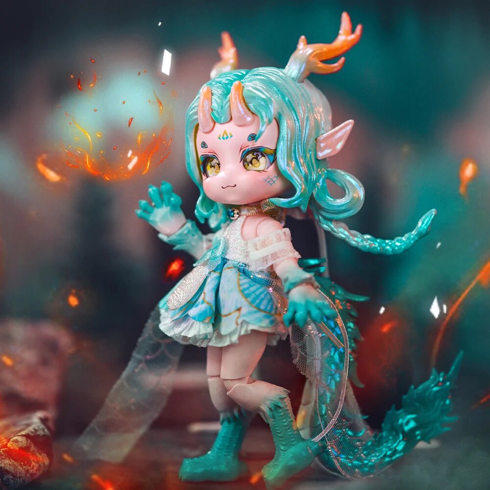 Коллекционная кукла Maytree 1/8 BJD 14 см, Цвет: Tai gu