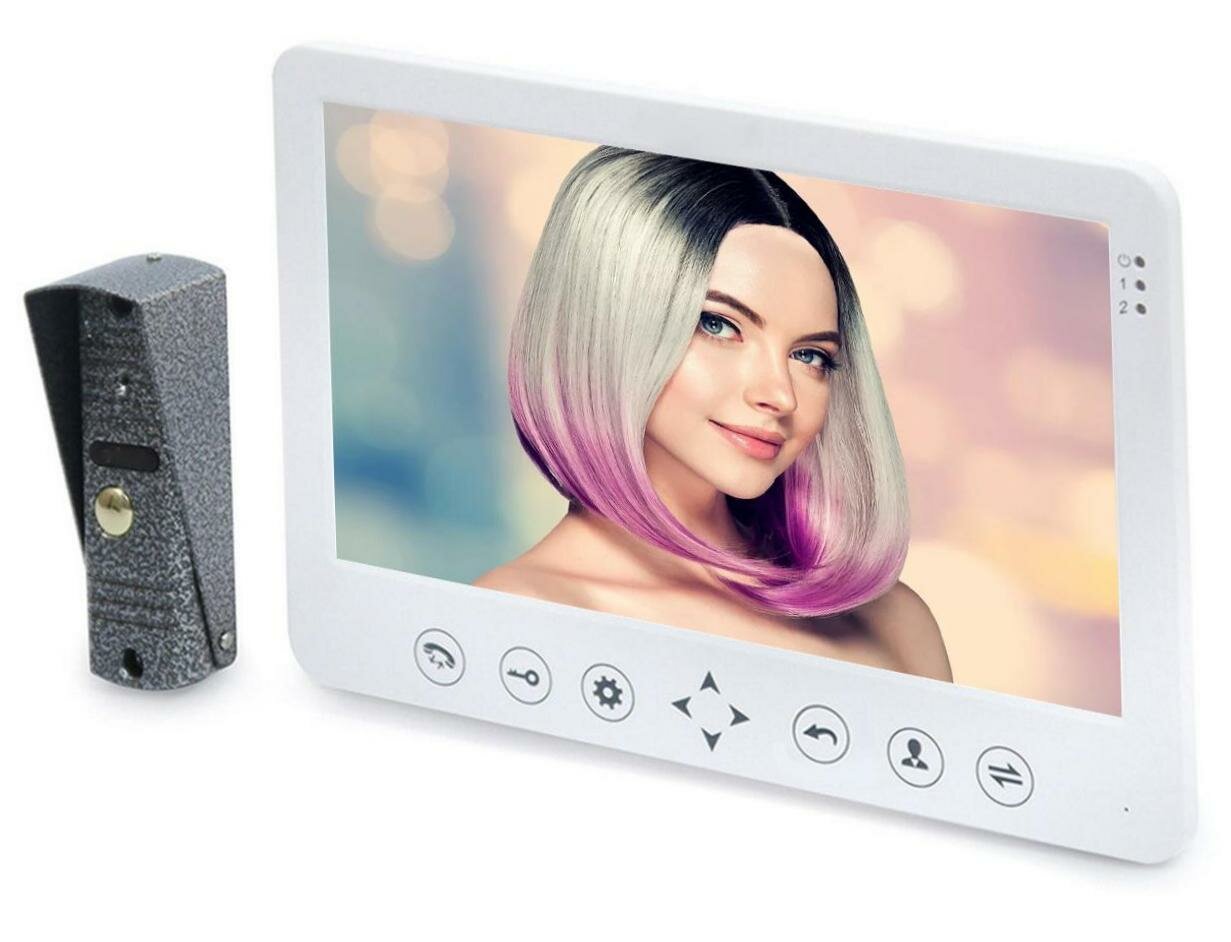 Домофон с диагональю 8 - ЕР-4-81-5 (V80181EPL) с записью - видео домофон записью, видеодомофон цветной. ИК подсветка: до 3 метров