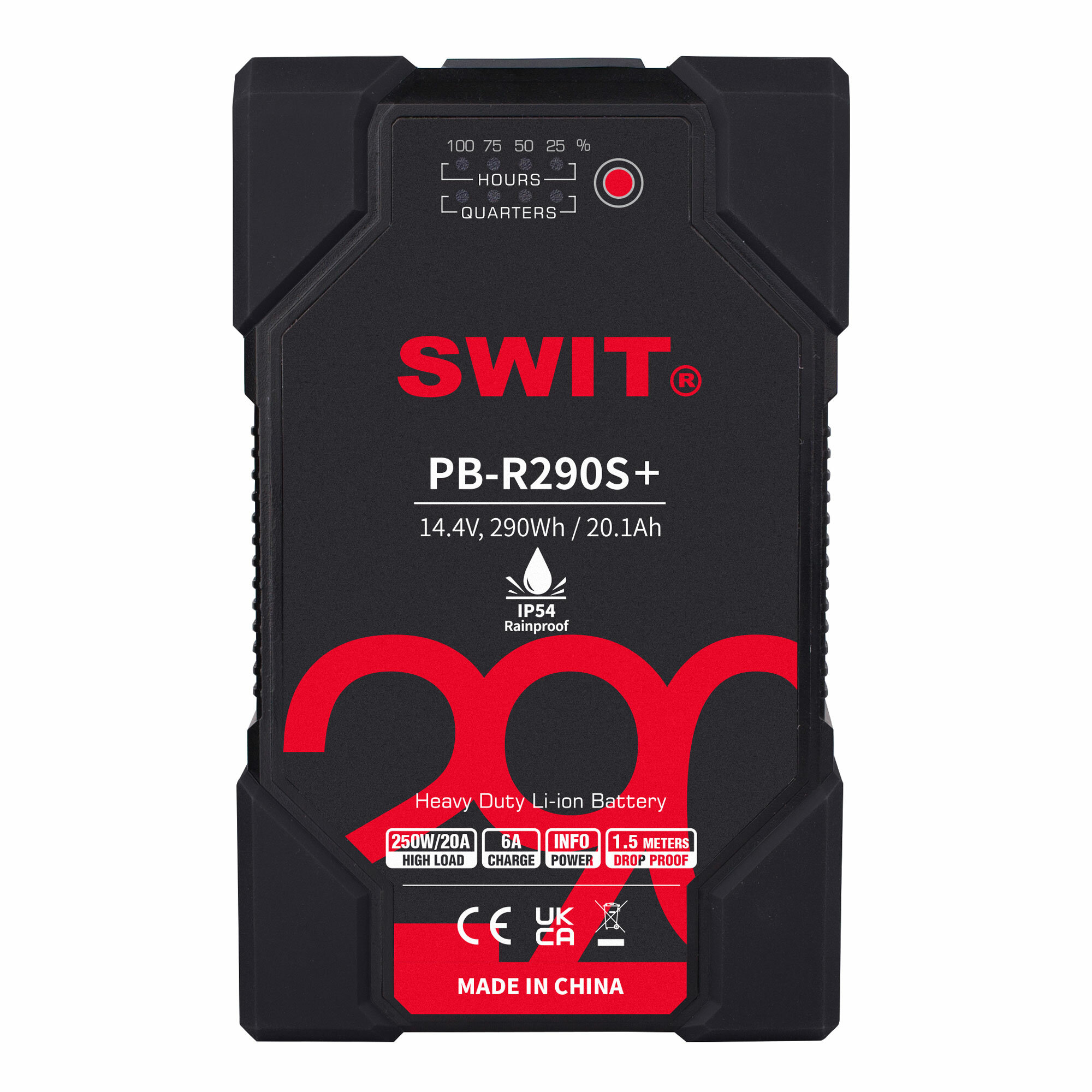 Аккумулятор SWIT PB-R290S+ V-Mount с защитой IP54, 290 Втч, D-Tap