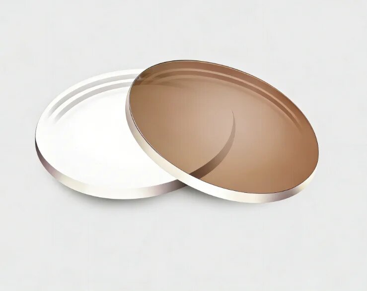 Фотохромные линзы Glocco 1.56 для очков Photochromic brown, 1.67