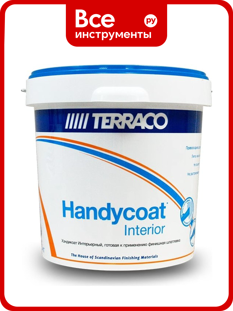 Шпатлевка финишная Handycoat Интерьерный 25 кг TERRACO 6311025
