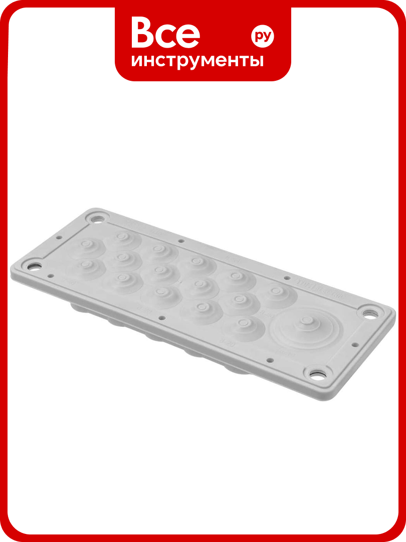 Кабельный мембранный ввод TDM КВМ-16 SQ0814-0010 из эластомера и стали, защита IP54, для диапазона диаметров кабеля