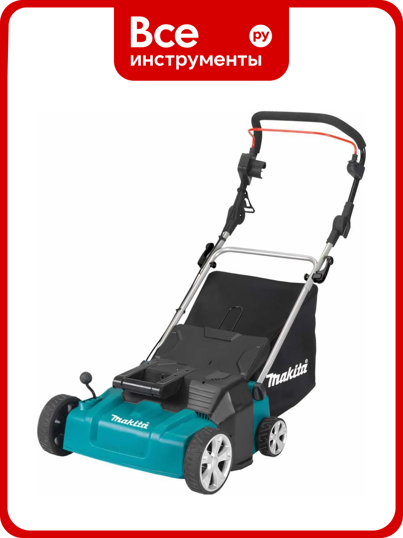 Скарификатор Makita UV3600, для приведения газона в порядок, для регулировки глубины обработки
