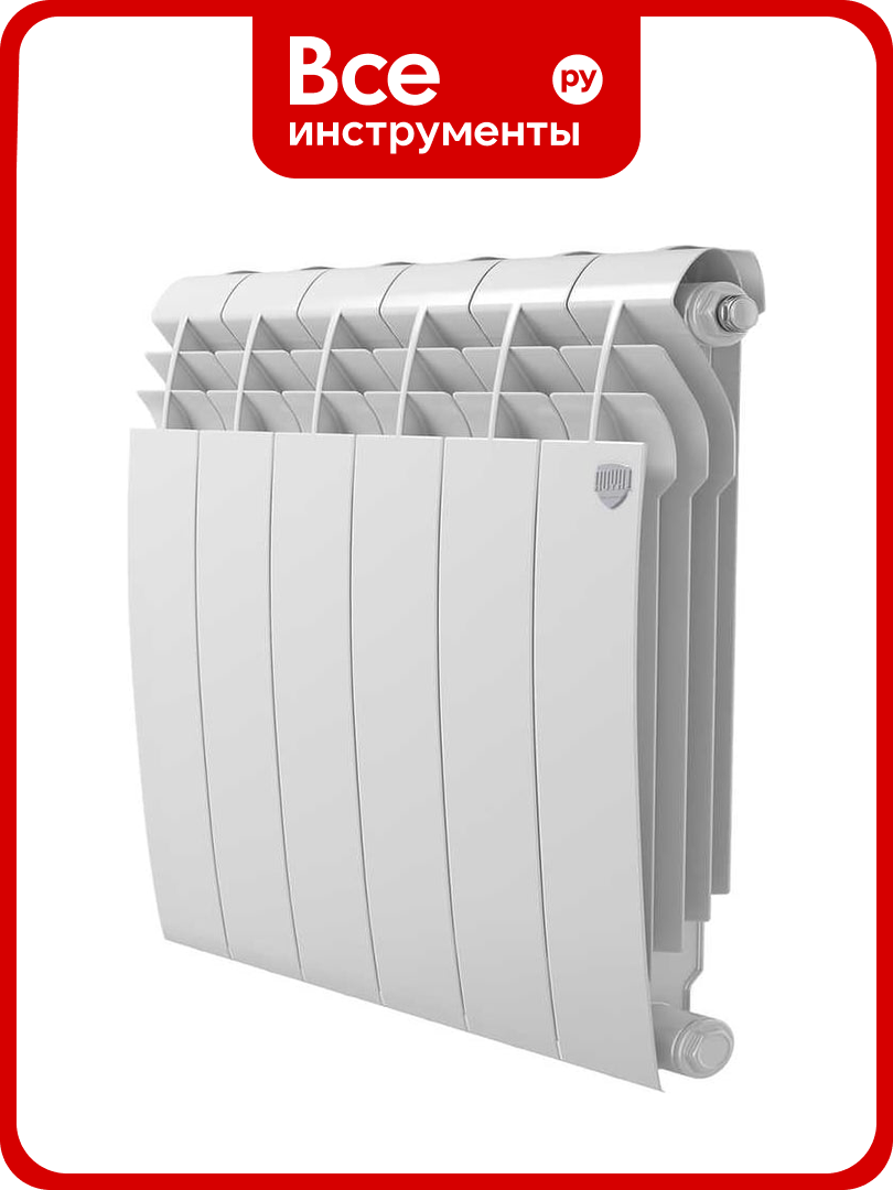 Радиатор биметаллический ROYAL THERMO BILINER B 500 белый, 6 секц. НС-1682267
