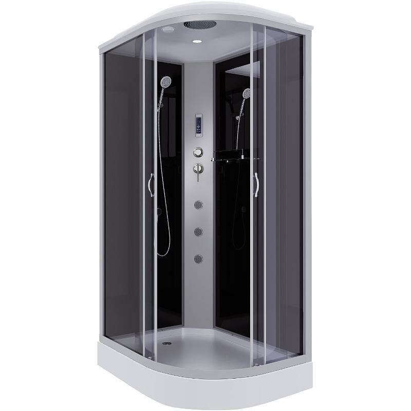 Душевая кабина Niagara Classic 120x80 35121433LF профиль хром, с гидромассажом, левая