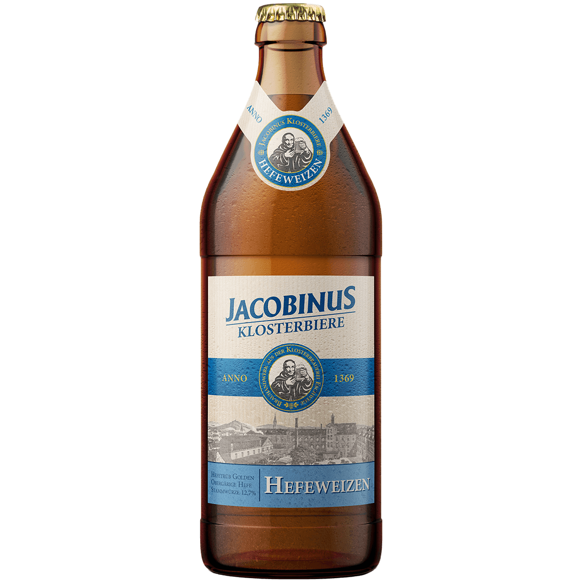 Пиво Jacobinus Klosterbiere Hefeweizen светлое 0,5 л