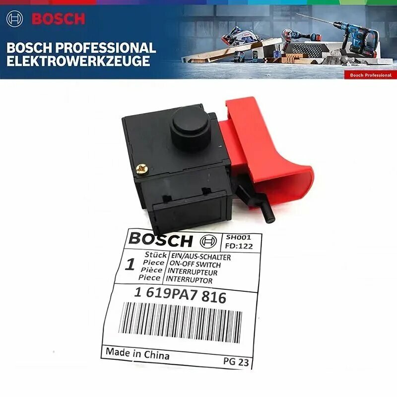 (О ригинал) ручная дрель BOSCH GBM1600RE switch 1619PA7816