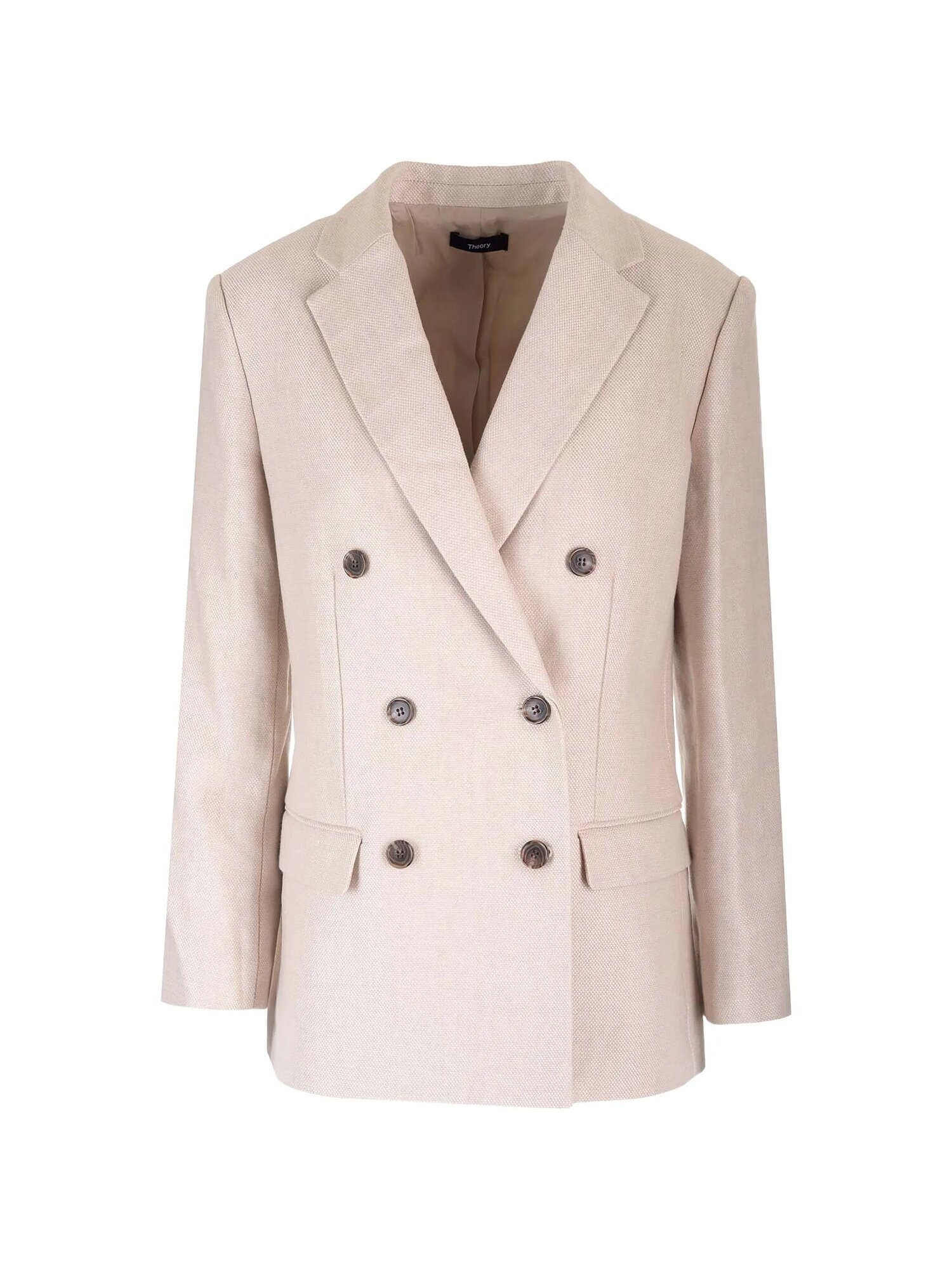 Пиджак Double-breasted linen-twill blazer