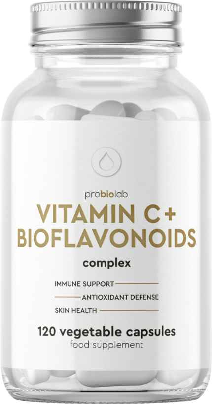 Probiolab Комплекс "Витамин С с биофоавоноидами" Vitamin C + Bioflavonoids 120 Vcaps 127g