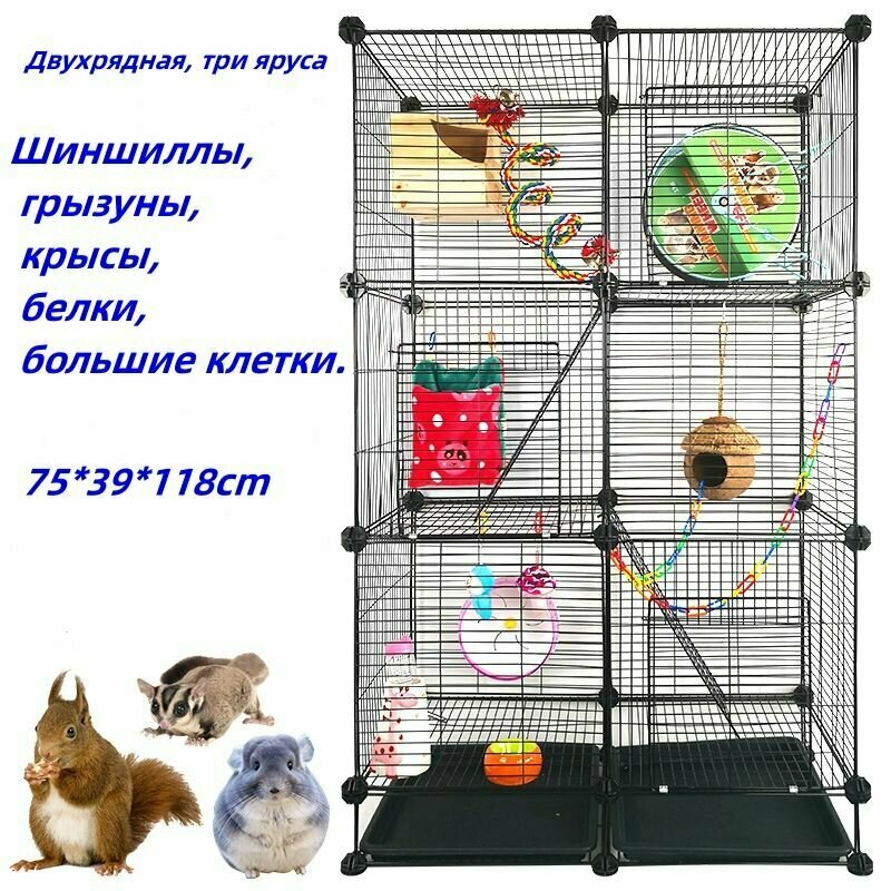 Шиншиллы, грызуны, крысы, белки, большие клетки.