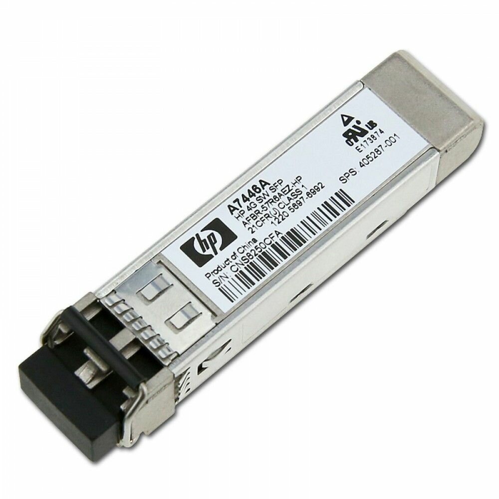 Трансивер HPE 4GB SHORT WAVE FIBRE CHANNEL SFP+ 1 PACK TRANSCEIVER, 381730-001