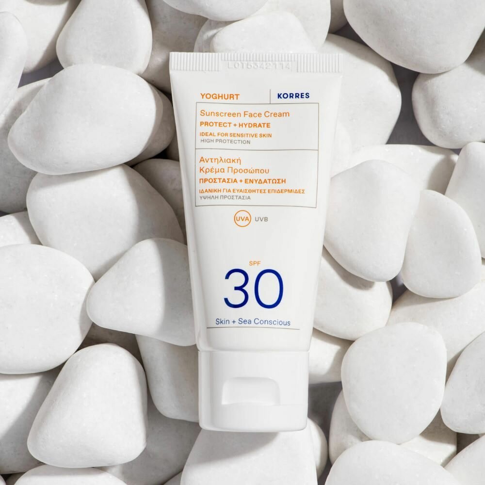 Korres Солнцезащитный крем для лица и области вокруг глаз SPF30, 50 мл