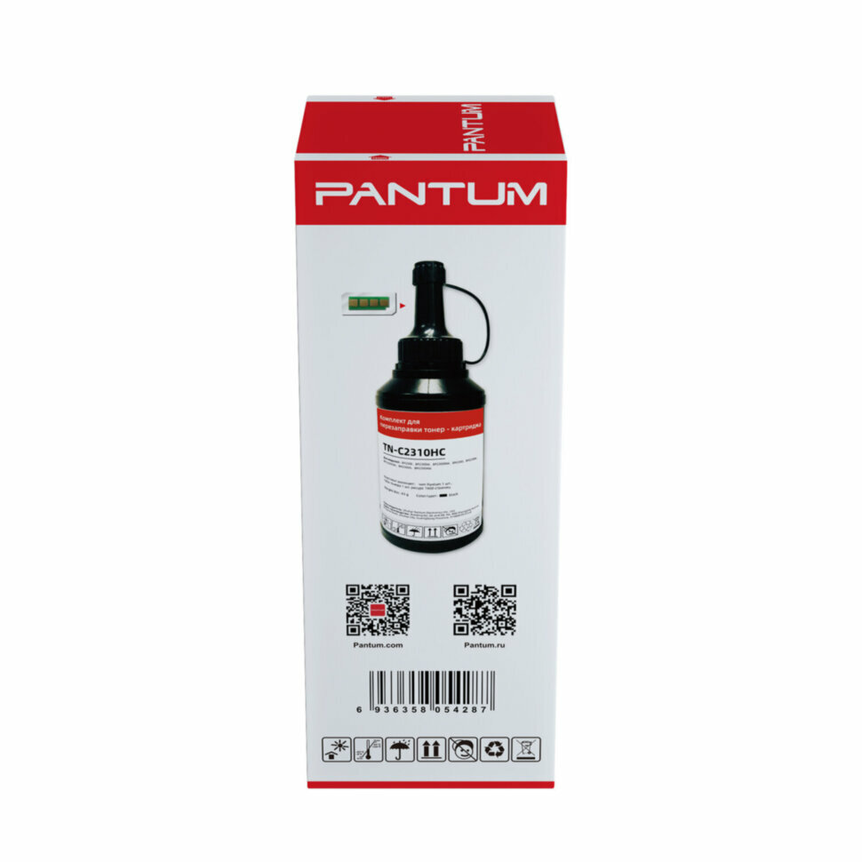 Заправочный комплект PANTUM (TN-C2310HC) BP2300/BM2300, ресурс 1600 стр. + чип, оригинальный, 364563