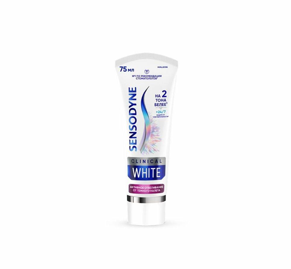 Sensodyne Зубная паста Активное отбеливание от темного налета, 75 мл