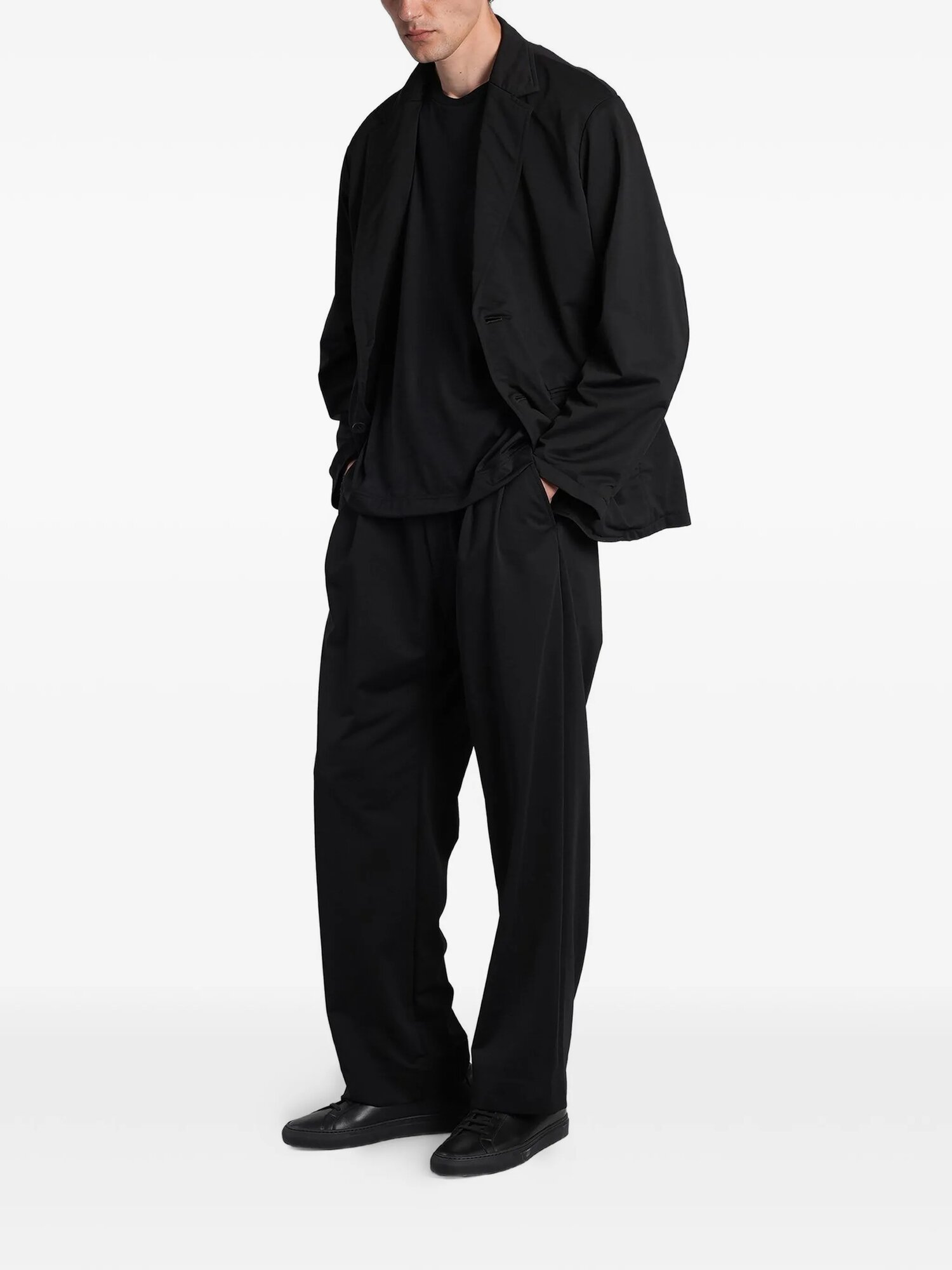Брюки  Tuck Easy pleated elasticated-waist trousers, размер 5, черный — фото 1