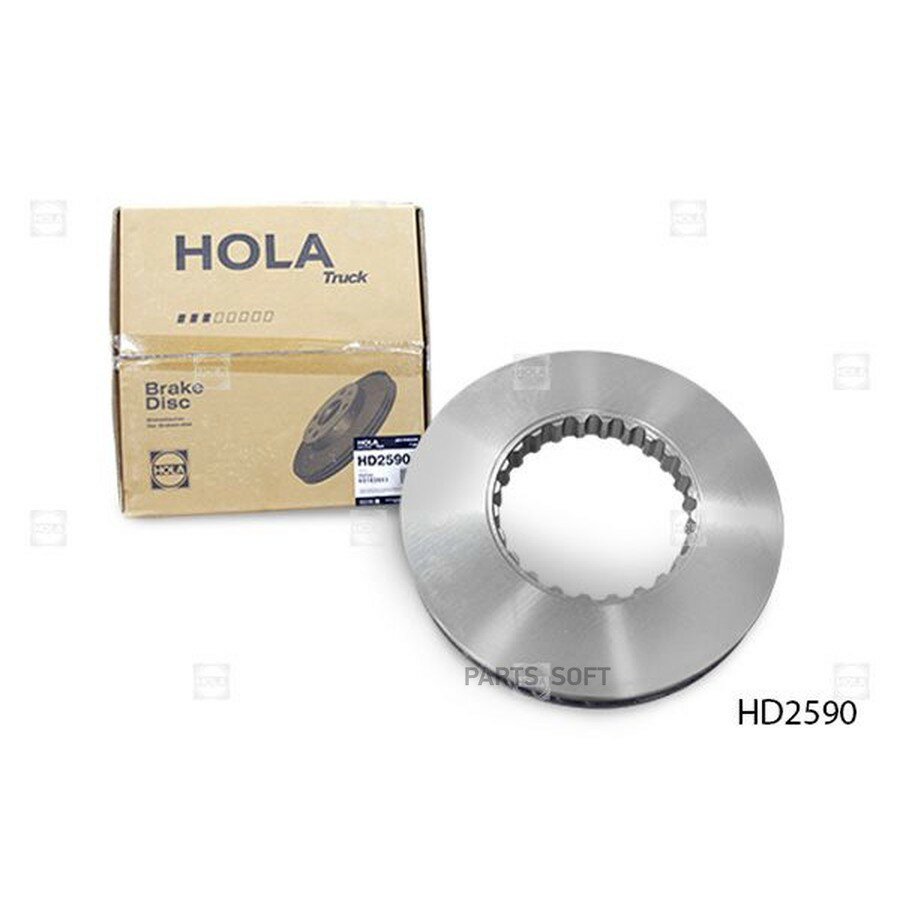 Диск тормозной HD2590 HOLA от официального дистрибьютора, HOLA, артикул HD2590