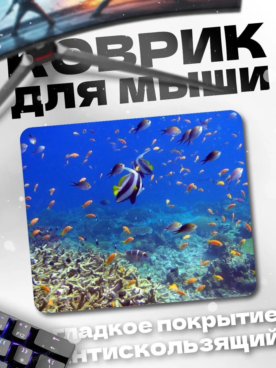Коврик для мыши Подводный мир коралловый риф
