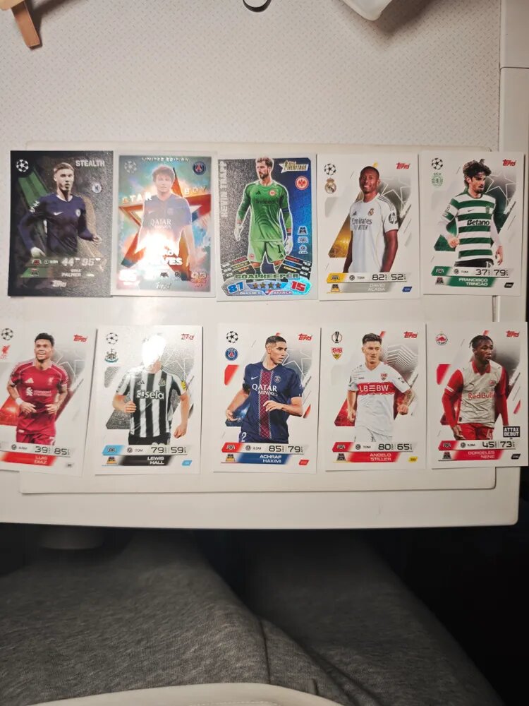 Футбольные карточки Topps MATCH ATTAX(набор из 10 штук)