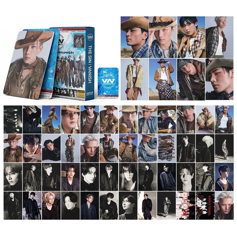 K-POP Kарточки ENHYPEN 55 шт. ENHYPEN альбом THE SIN VANISH Карты Кпоп Энхайпен постер фотокарта