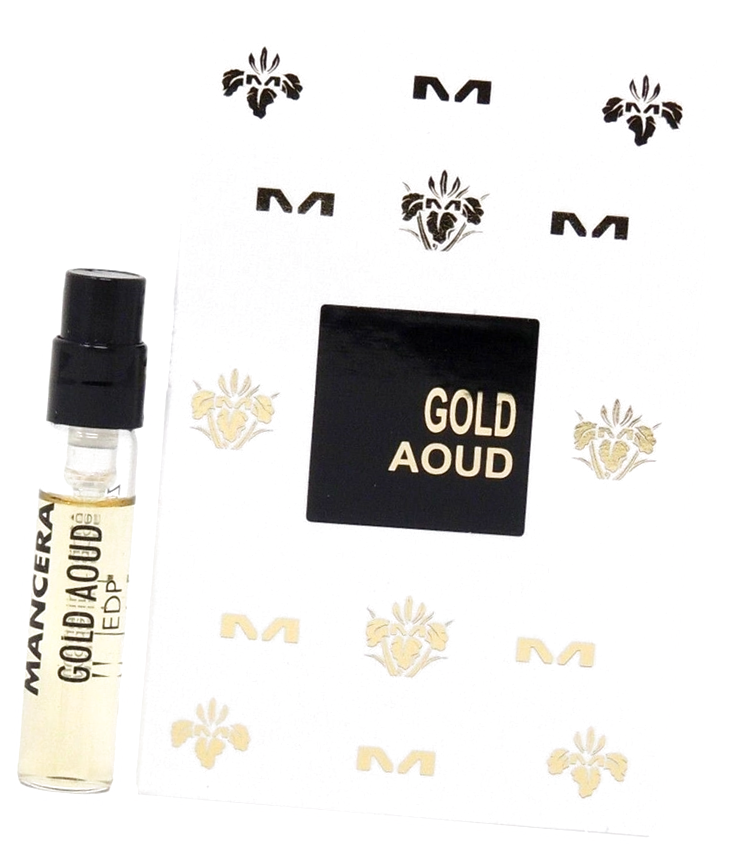 Парфюмерная вода Mancera Gold Aoud унисекс 2 мл - Мансера Голд Уд Золотой Уд миниатюрный сэмпл