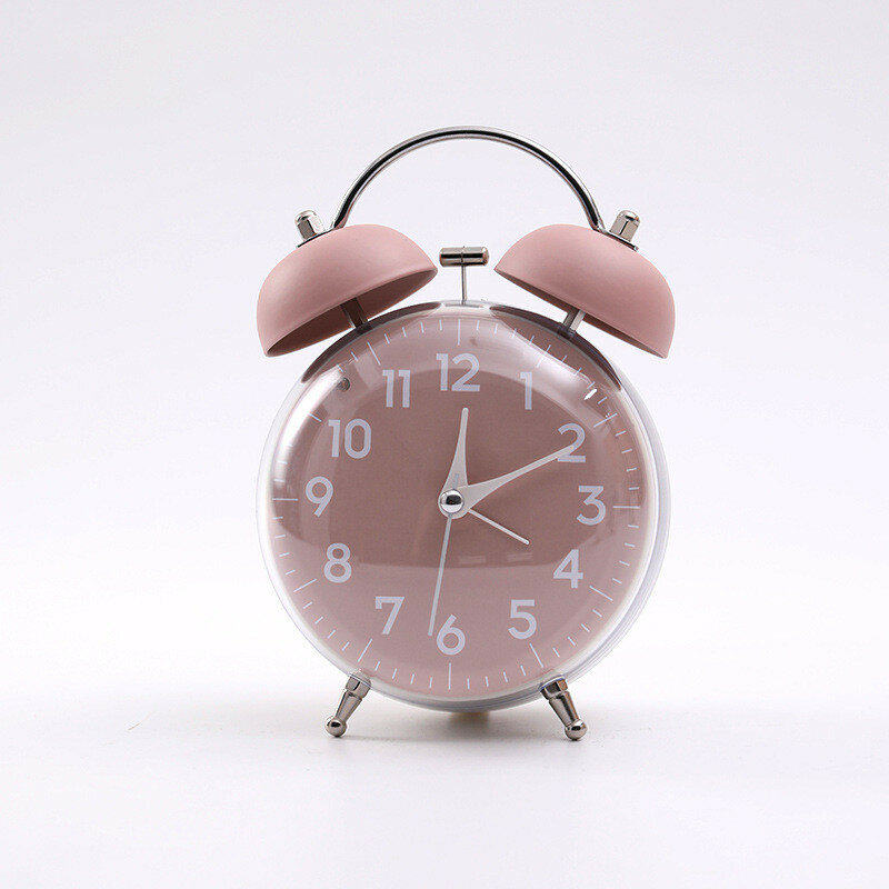 Alarm clock styleb крупные циферблаты тихие кварцевые с двойным звонком водонепроницаемый дизайн для детской комнаты