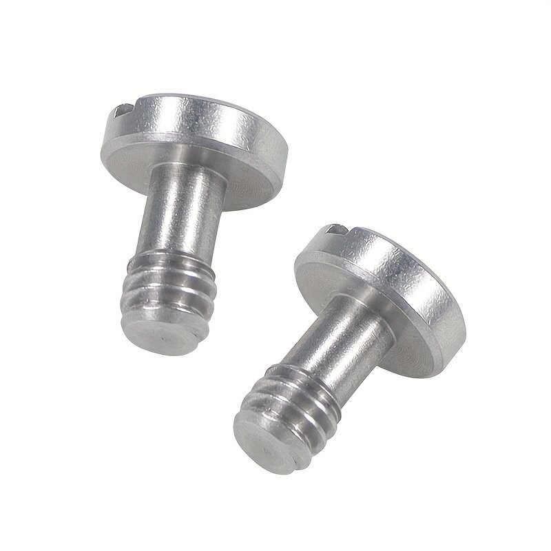 Винты с рукояткой из нержавеющей стали 1/4"-20, быстросъемный крепежный адаптер 11 мм для экшн-камер, 2 шт.