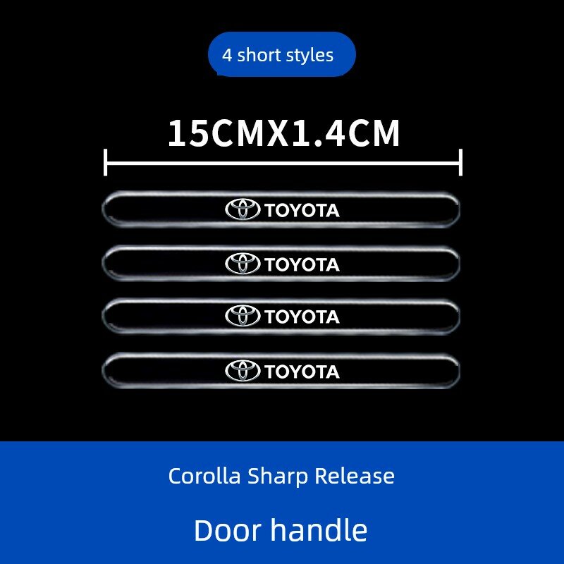 Короткие бамперные полосы 4 шт. для Toyota Corolla Cross