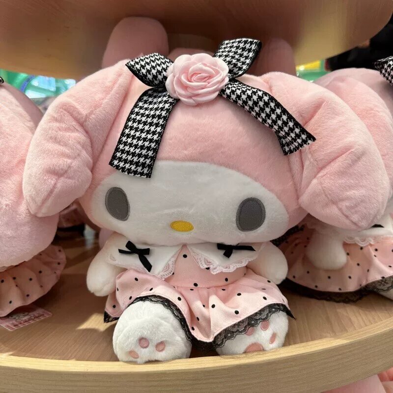 Минисо Sanrio My Melody Мягкая игрушка Мелоди 30 см, милый плюшевый талисман для детей и коллекционеров