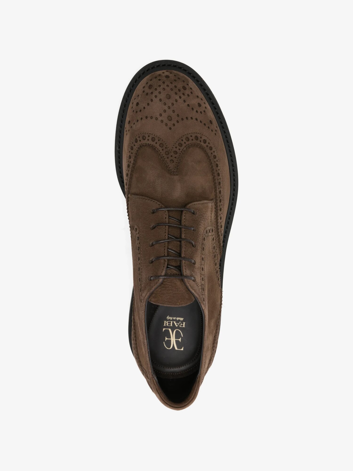 Туфли FABI Brogue derby shoes, размер 7.5 US, коричневый — фото 1