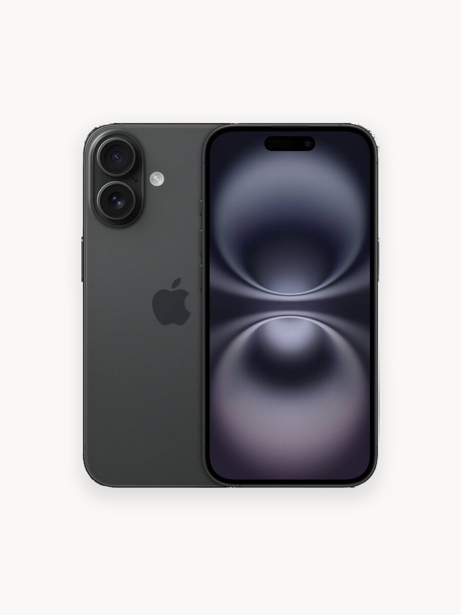 Смартфон Apple iPhone 16 256 ГБ, Dual: eSIM + eSIM, Titanium Black (черный)
