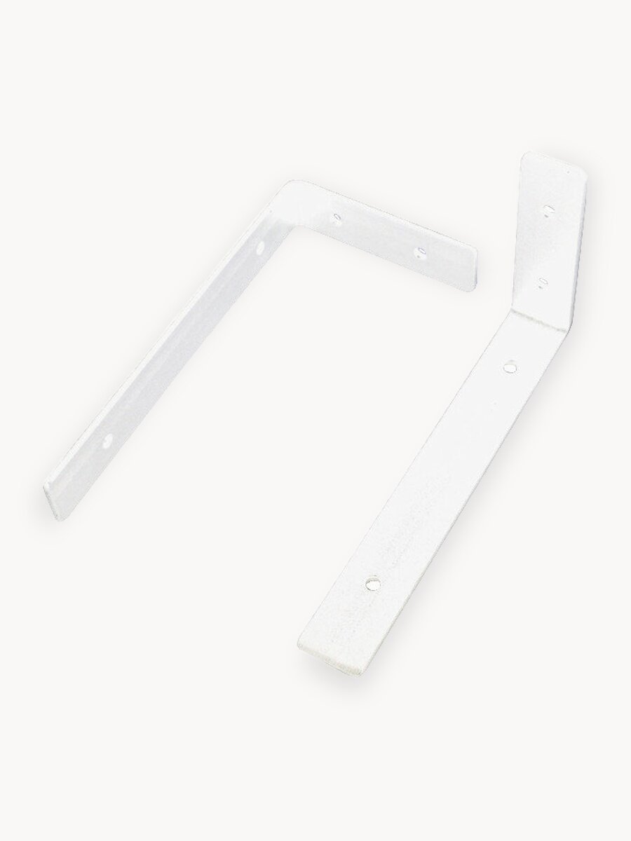 Кронштейн для полок в стиле лофт, 200х100х30х4мм, белый , 2шт.