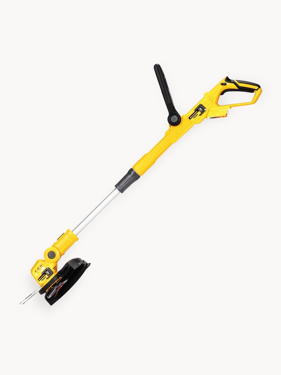 Триммер аккумуляторный для травы садовый CHAMPION TB1811, 18В, 1,8 кг, нож 25 см, без АКБ и ЗУ / косилка для травы