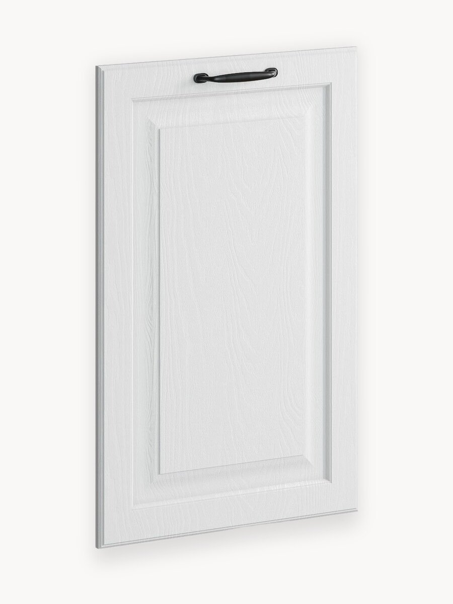 Фасад кухонный для посудомойки 45 см, МДФ Белое дерево, ручка в комплекте