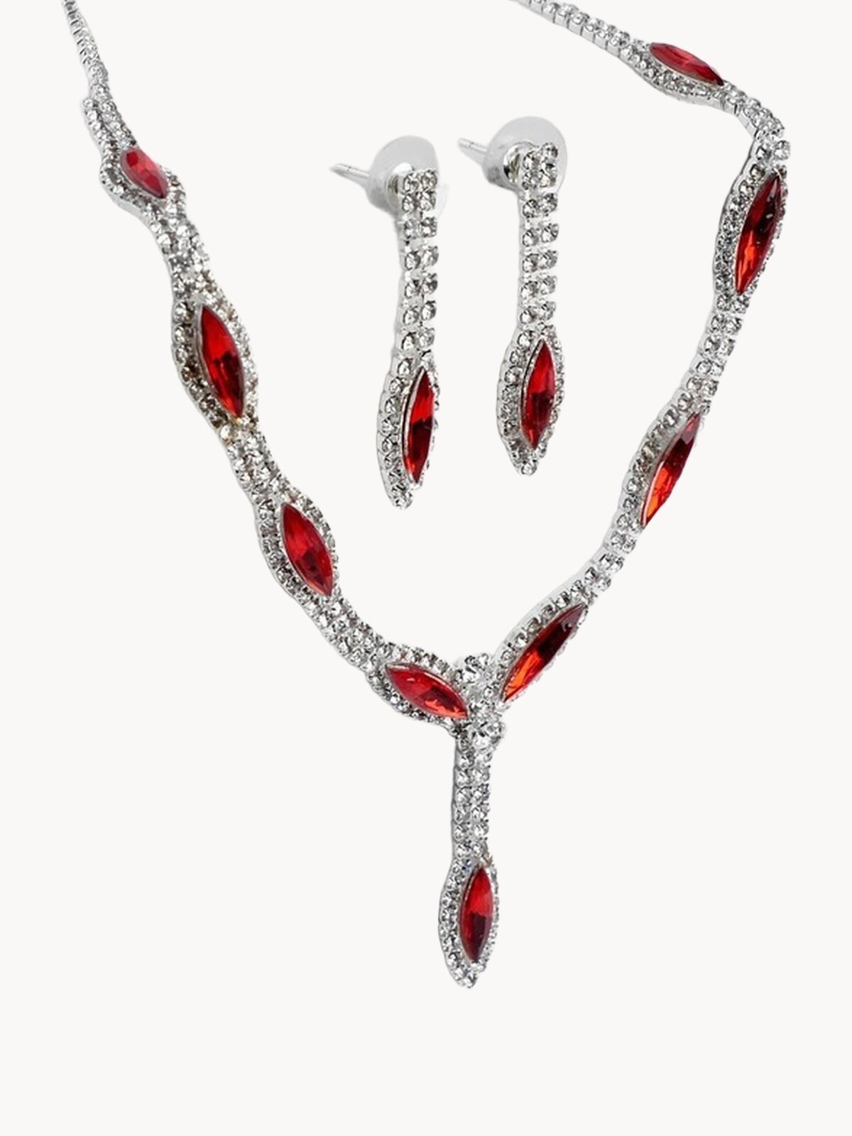 Комплект бижутерии Queen Fair: колье, серьги, стекло