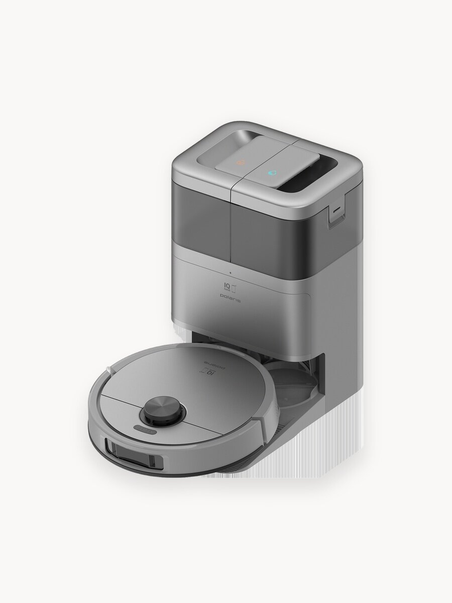 Робот-пылесос со станцией самоочистки Polaris PVCRAC 7290 WIFI IQ Home Серый