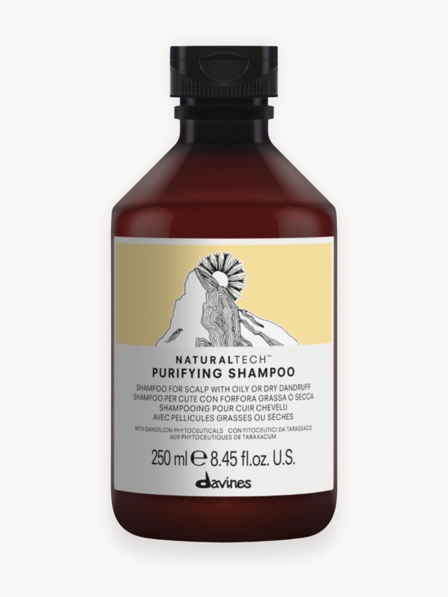 Davines NT Purifying Профессиональный очищающий шампунь для волос против перхоти, Италия