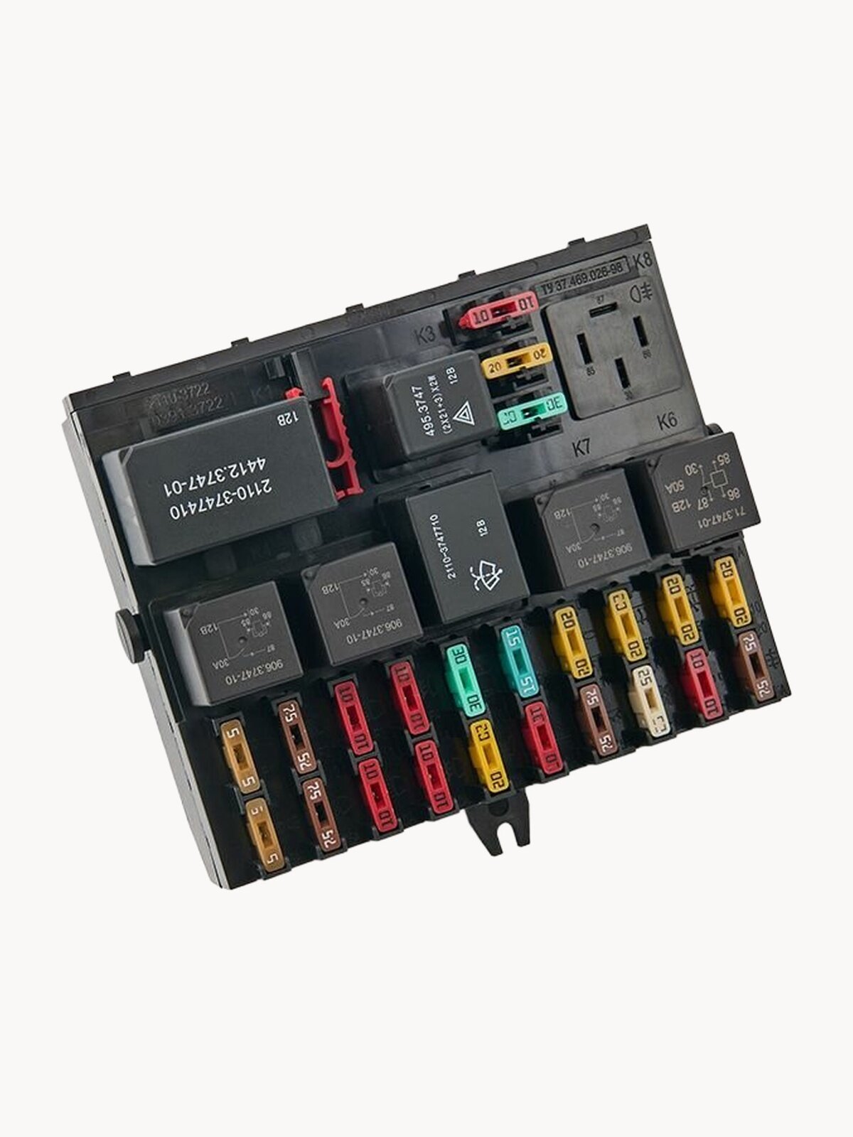 Блок предохранителей для автомобилей ВАЗ-2110, 2111, 2123 (аналог 391.3722) / Блок монтажный