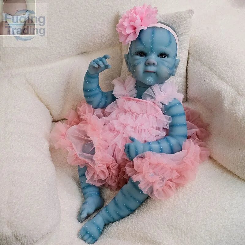 NPK 19-дюймовая кукла-аватар Reborn Baby Dolls для купания всего тела