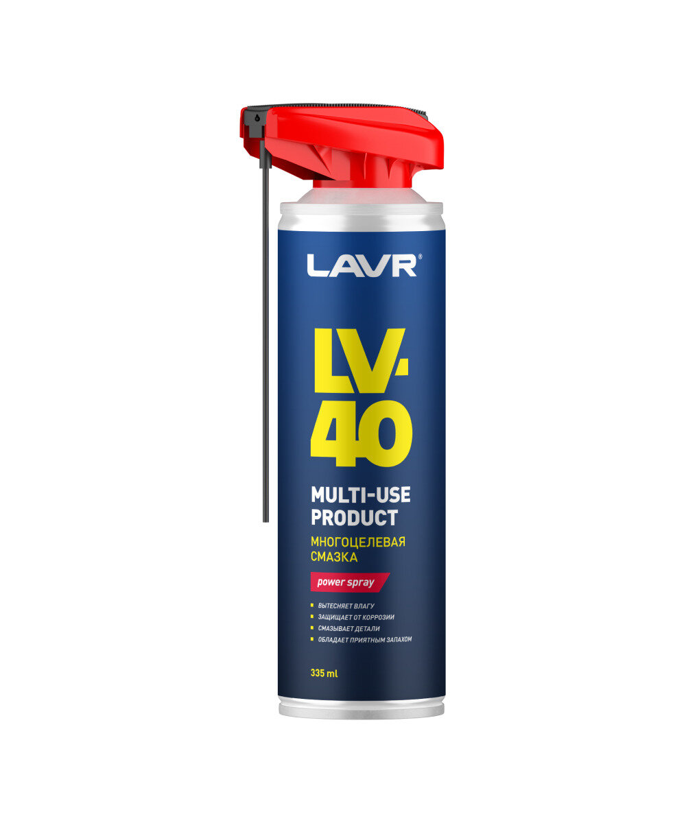 Смазка многоцелевая проникающая LAVR LV-40 335 мл Ln2429
