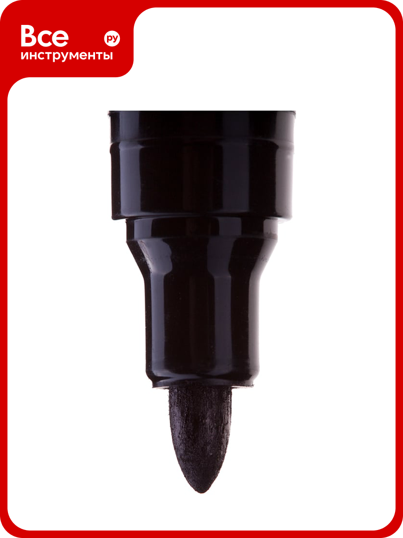 Перманентный маркер OfficeSpace 8004 черный, пулевидный, 2мм PM_268, для письма на металле