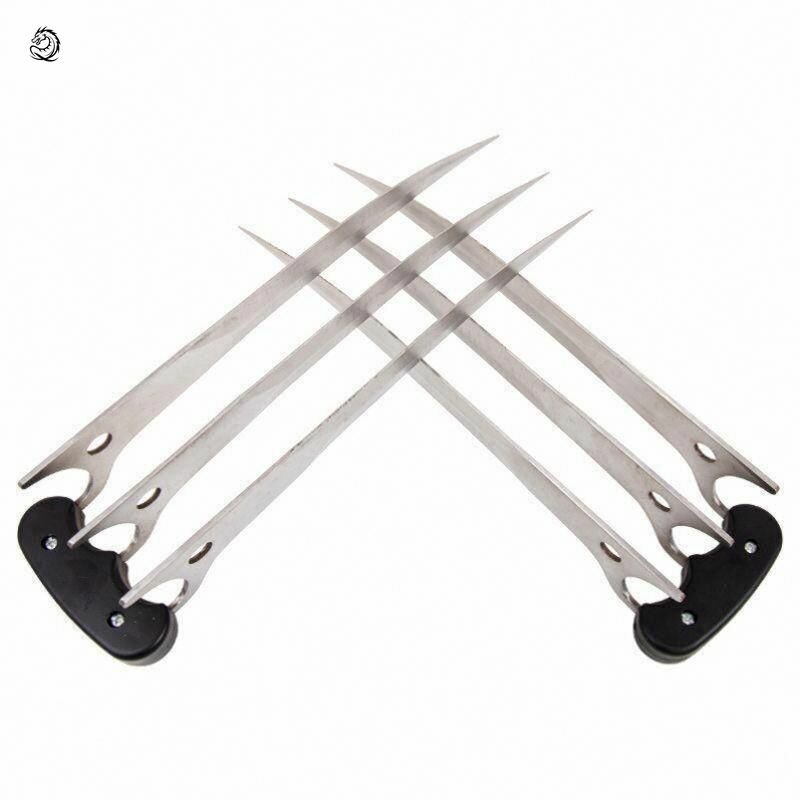 Когти Росомахи в масштабе 1:1 серый металлик для косплея и коллекции