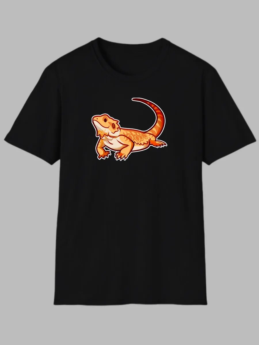 Футболка ящерица гекон