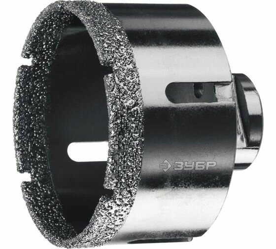 Коронка алмазная вакуумная ЗУБР Профессионал 70 мм, М14, 15 мм кромка 29865-70