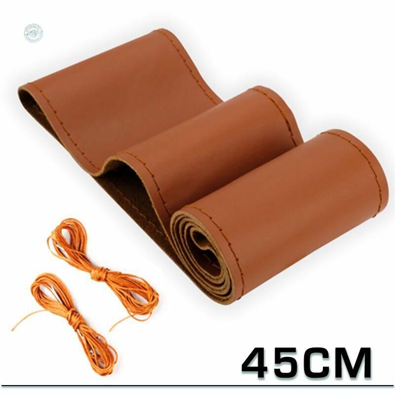 Универсальная оплетка рулевого колеса из мягкой искусственной кожи для грузовиков и автобусов большого размера 45 см