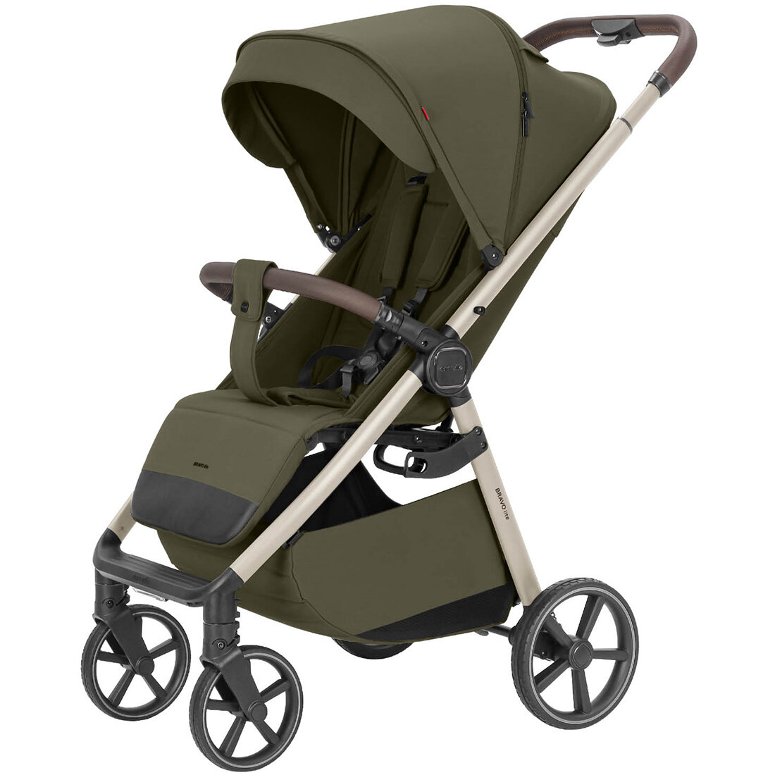 Коляска прогулочная CARRELLO Bravo lite Flax Green LED-фонарь CRL-5529