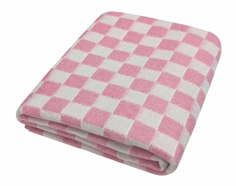 Детское байковое одеяло 4х4 100х140 Розовый